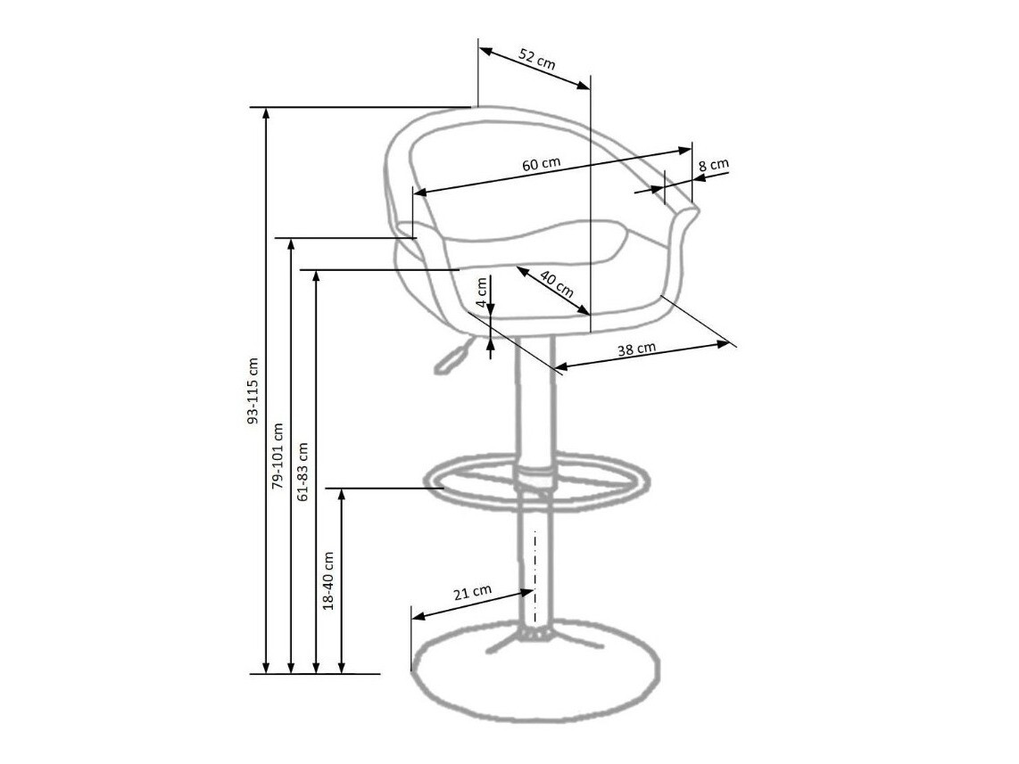 Baaritool Houston 182 - Elutoamööbel | Moobel1.ee