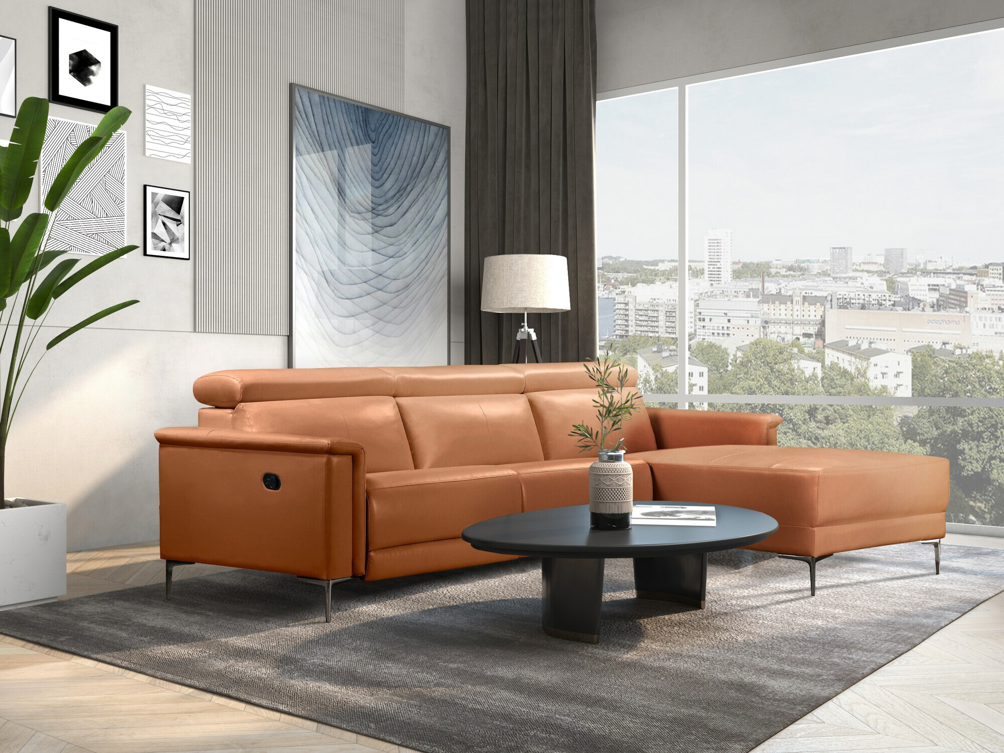 Pehme nurga recliner Denton 1500 (Pruun) - Elutoamööbel | Moobel1.ee