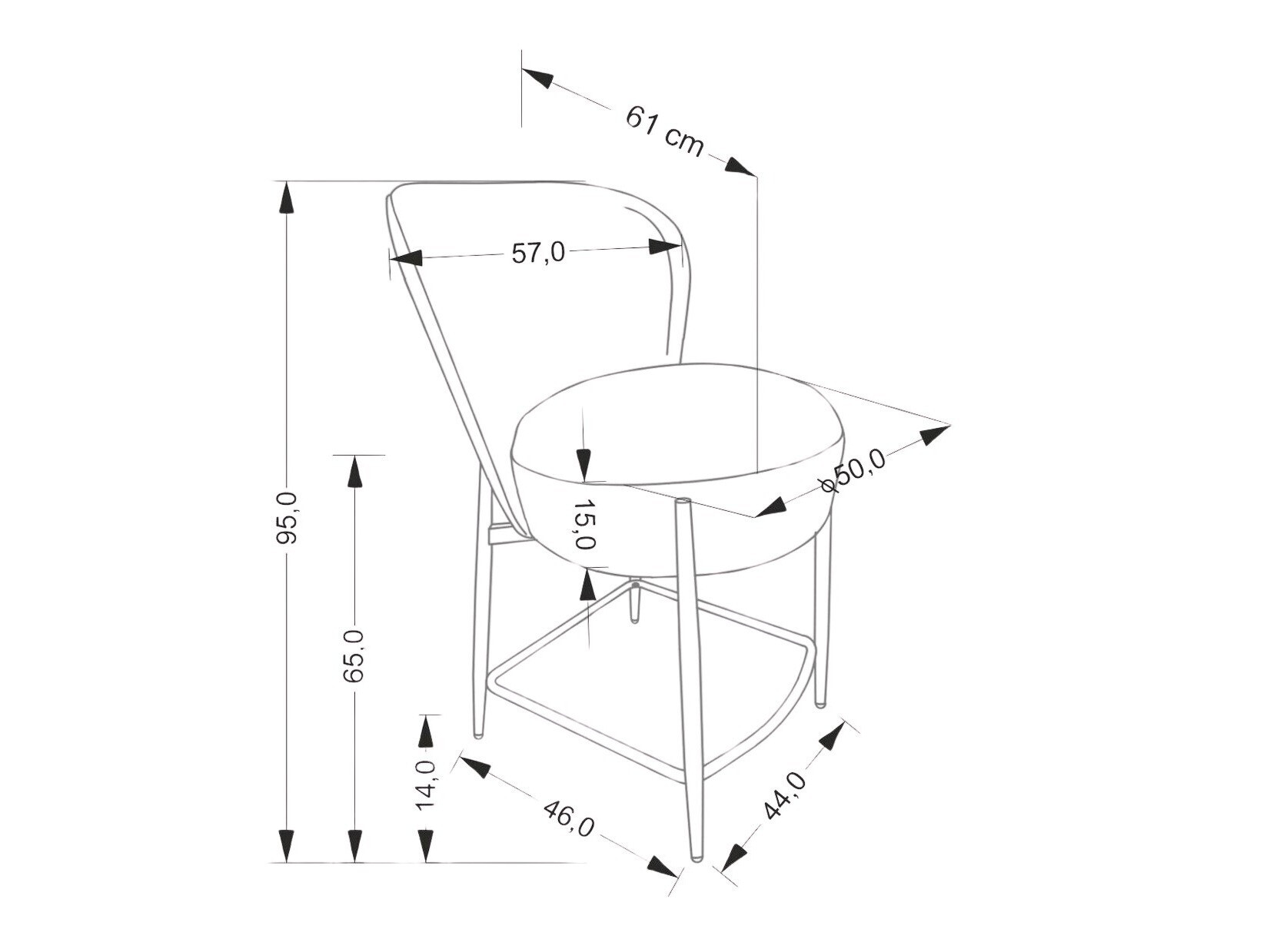 Baaritool Houston 1919 (Beige) - Elutoamööbel | Moobel1.ee